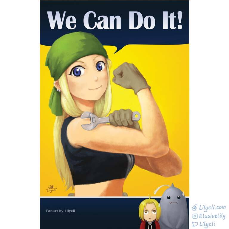 We Can Do It Parody Poster Print | Lilycli and UpbeatPals at ClirStudio ...