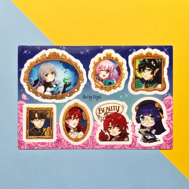 HSR Pela Sticker Sheet | Lilycli and UpbeatPals at ClirStudio, art by ...